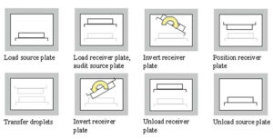 Acoustic liquid handling Labcyte Echo 550 for high throughput screening
